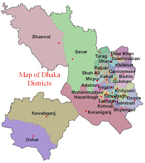 Thana/Upazila list of Dhaka Districts ~ Turist Tips