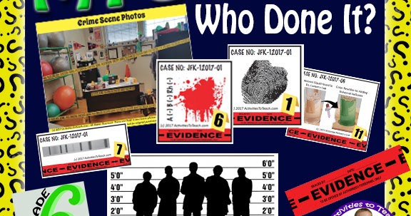 Activities To Teach: 6 Case Files - 6 Murders - 1 Crime Scene Kit