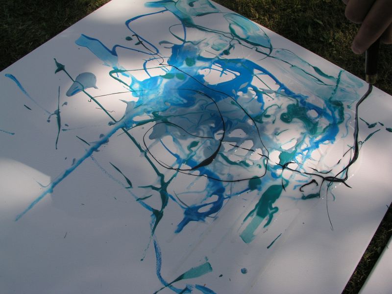 creativ art - hobby: Pouring si String gel, 2 mediumuri acrilice minunate.