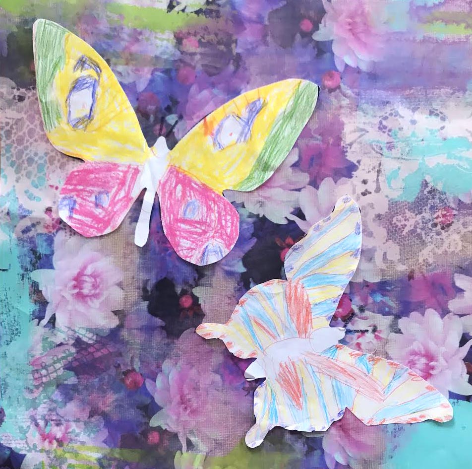 MIXED MEDIA BUTTERFLIES