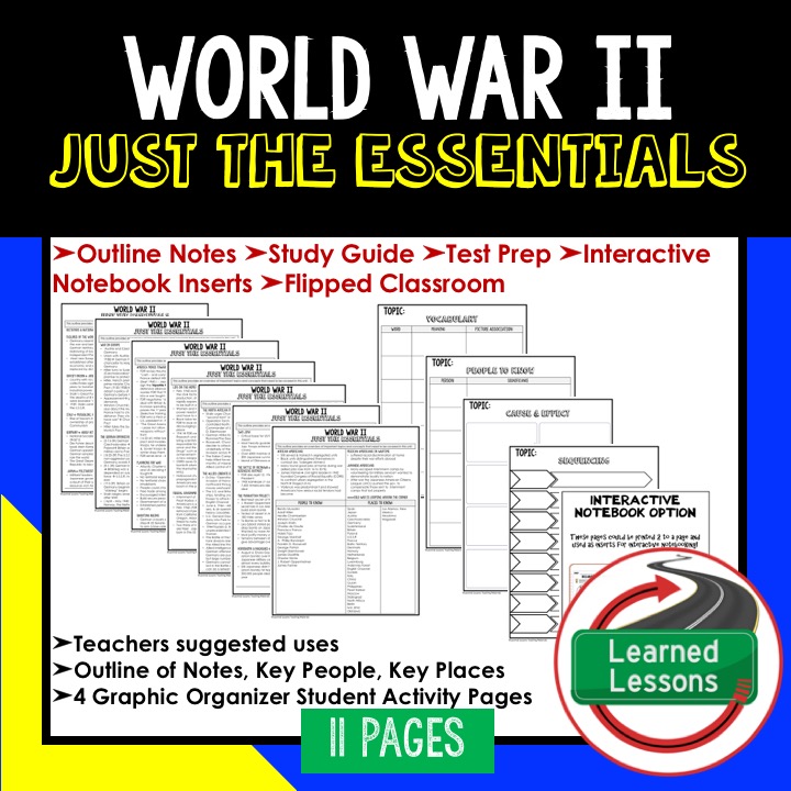 American History Outline Notes JUST THE ESSENTIALS Unit Review, Study ...