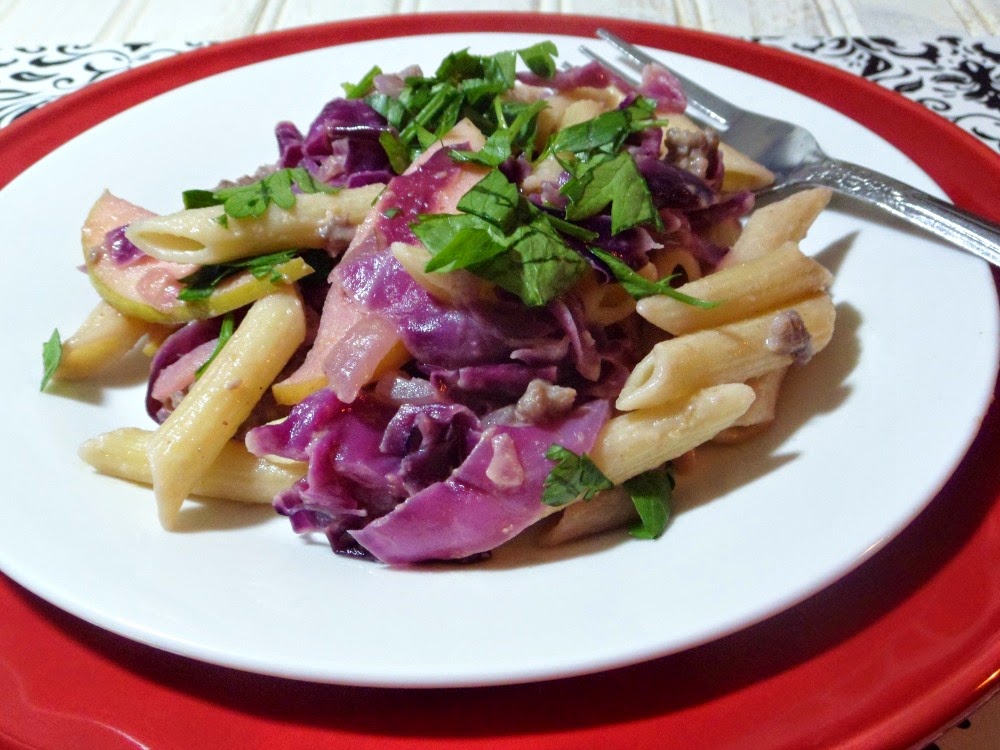 German Sausage Penne Recipe Inspired from Pasta Fits - Outnumbered 3 to 1
