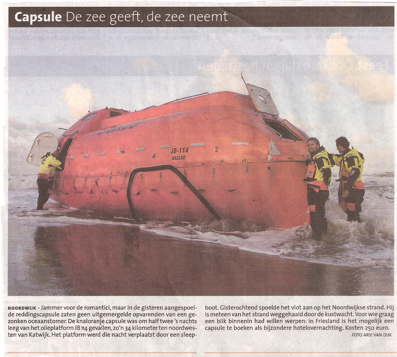 noordwijkse strand dingen: Olieplatform JB 114