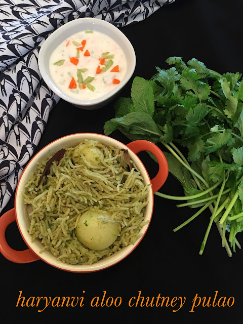 Haryanvi Aloo Chutney Pulao - From Sushma's Kitchen