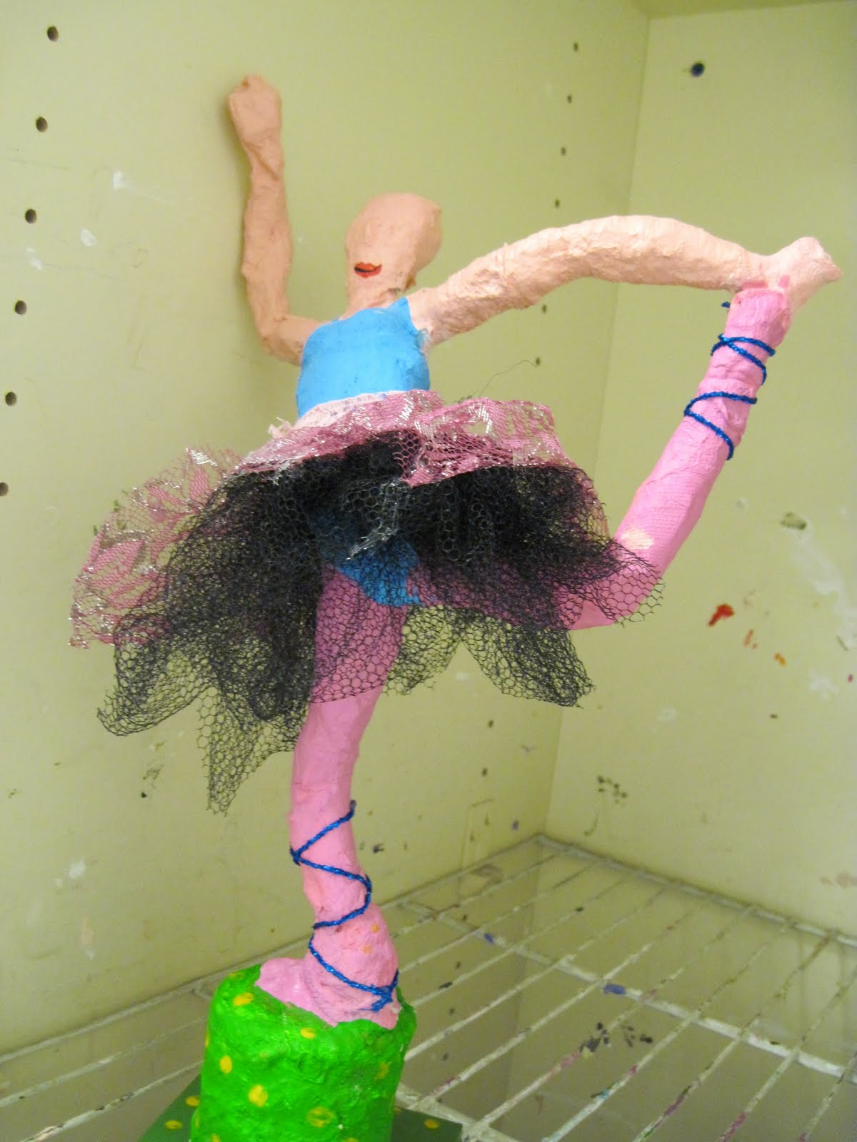 There's a Dragon in my Art Room: People in motion with plaster bandage