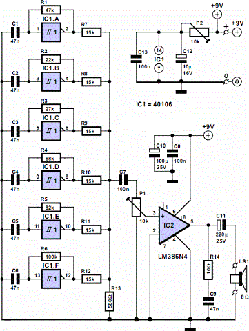 Steam Whistle Circuit project with schematic and explanation ...