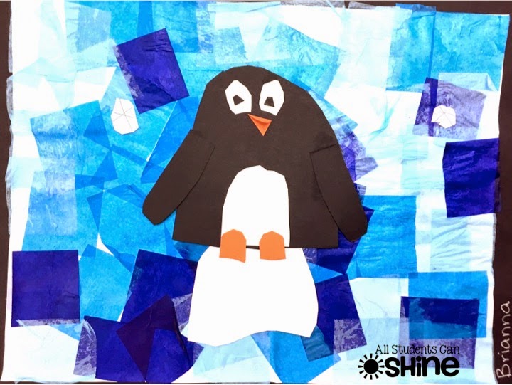 Penguins Art Project & Unit - All Students Can Shine