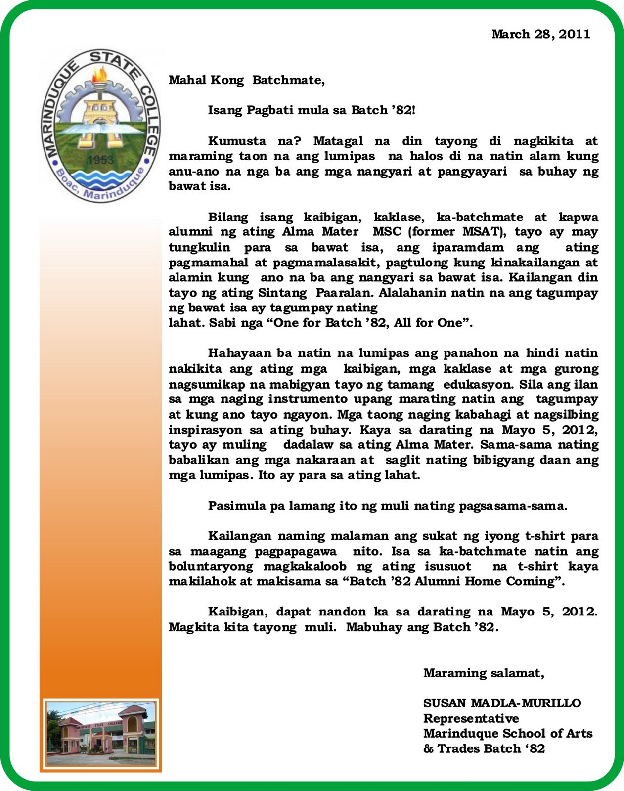 MSAT Batch 82 Reunion 2012