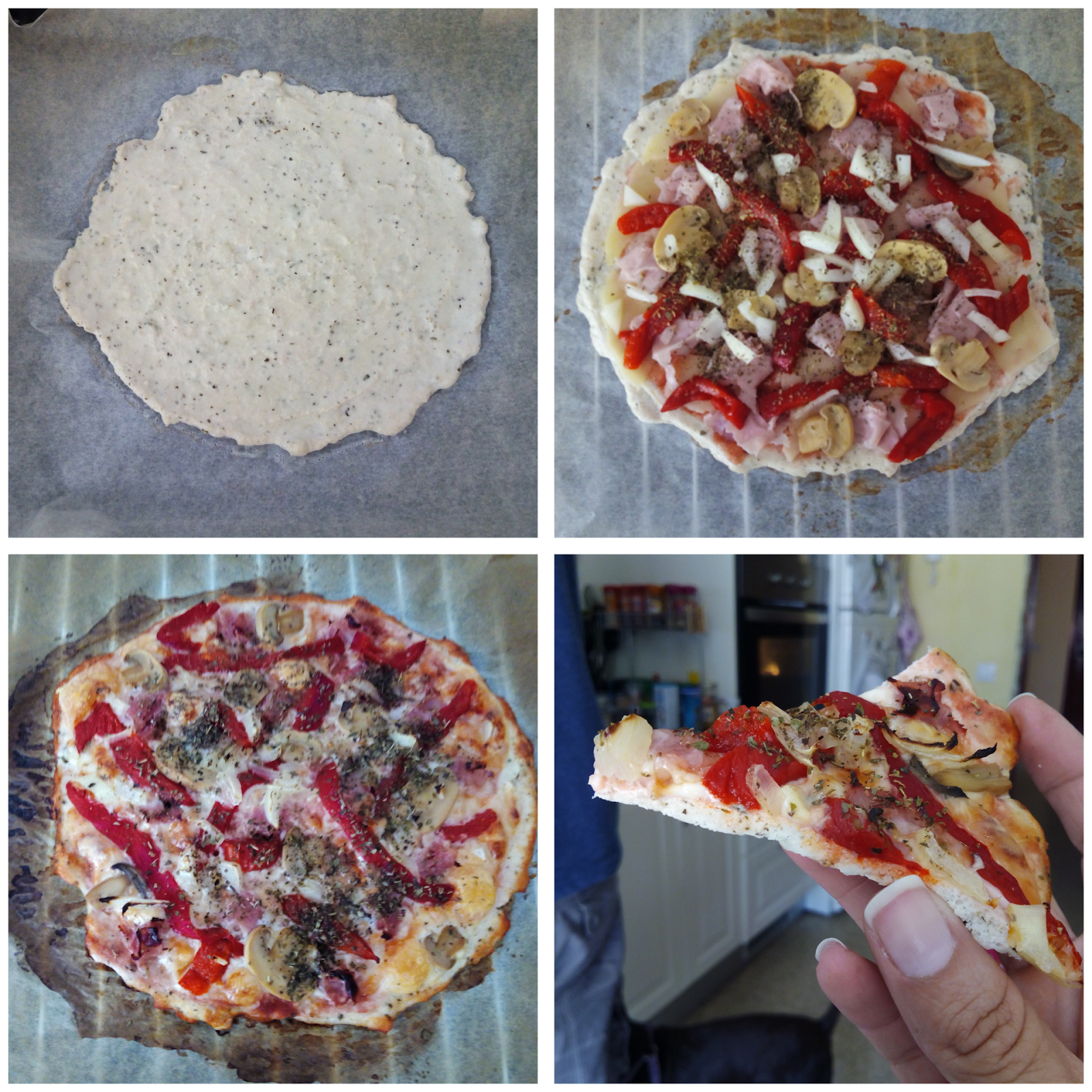 Recetas fit by Katy: PIZZA CON BASE DE POLLO