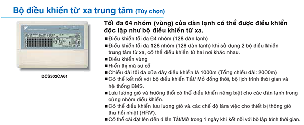 Hệ thống điều kiển trung tâm Daikin VRV IV - Máy làm mát không khí bằng ...