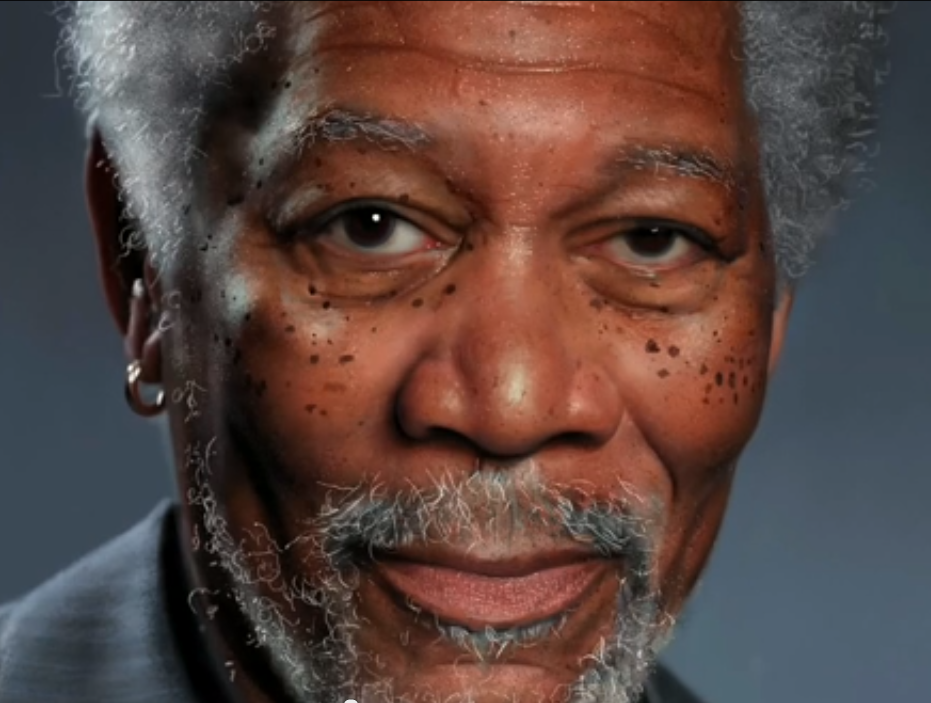 Kyle Lambert's Morgan Freeman digital art not a picture ~ Osa's eye ...