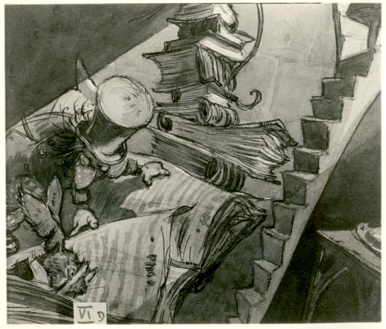 Vintage Disney Alice in Wonderland: David Hall Story Art Stills - Alice ...