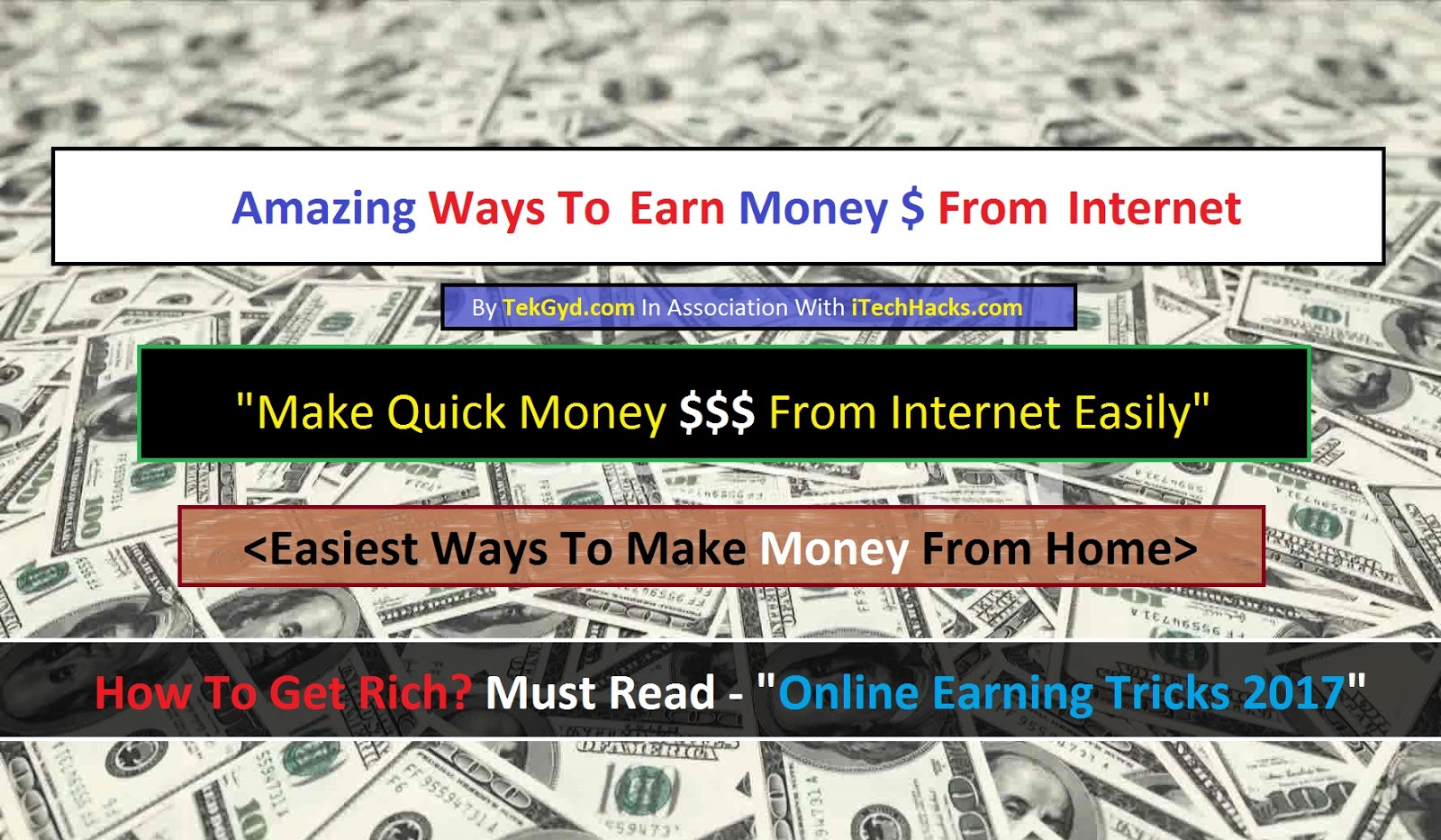 10 Amazing Shortcuts To Earn Real Money From Internet - Make Quick ...