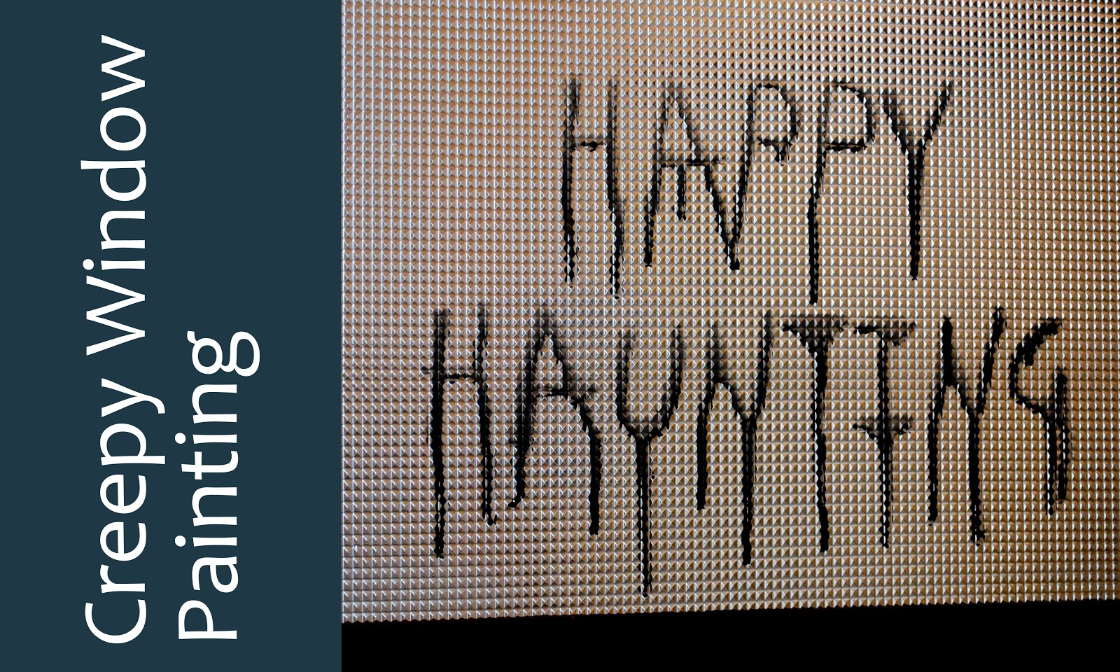 Big City Little Joys: Creepy Window Painting: Happy Halloween!