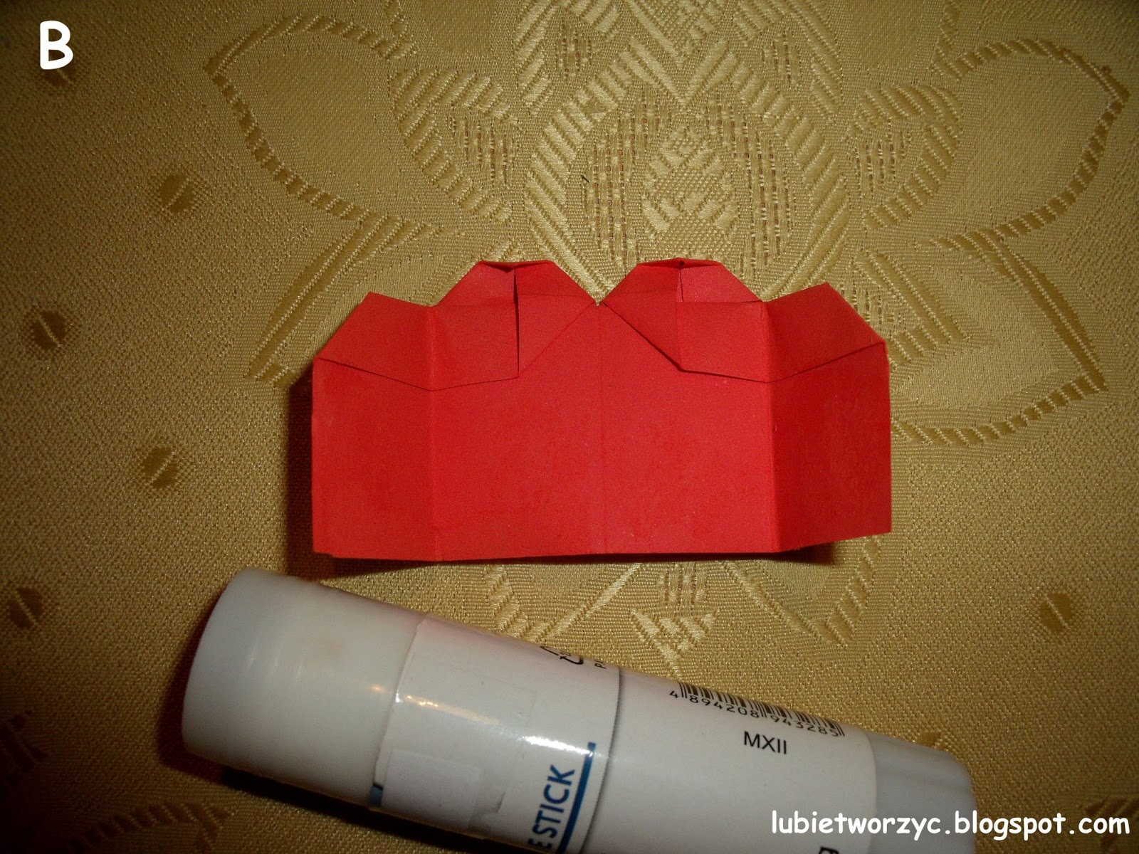 Serce origami - zakładka do książki