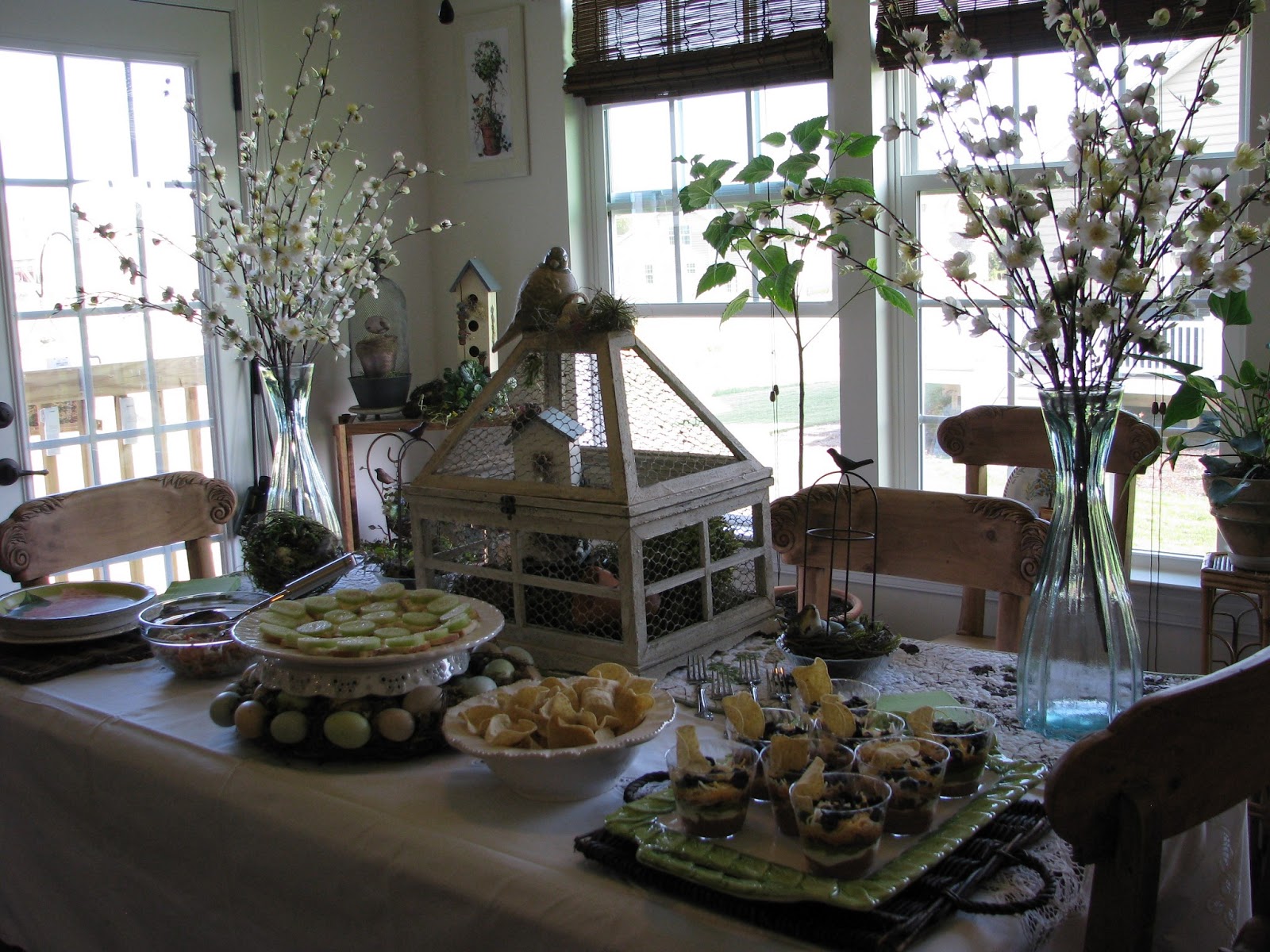 Designs by Pinky: ~~~Our Neighborhood Progressive Dinner Table and Food