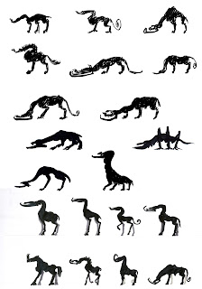 Dark Waters: creature design: Sturdy silhouettes