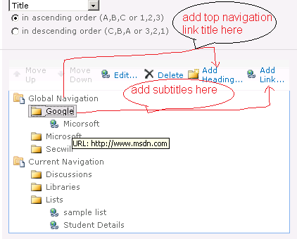 Top Link Bar Menu Dropdown In Sharepoint Site