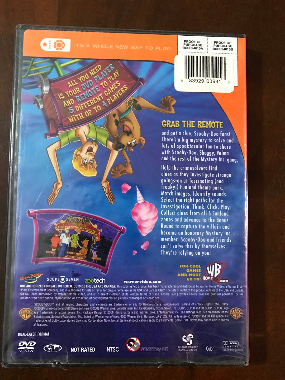 ScoobyAddict's Blog: My Scooby Stuff - Day 71 - Scooby-Doo DVD Game