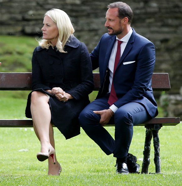 Prince Haakon and Princess Mette-Marit visit Orkney Islands