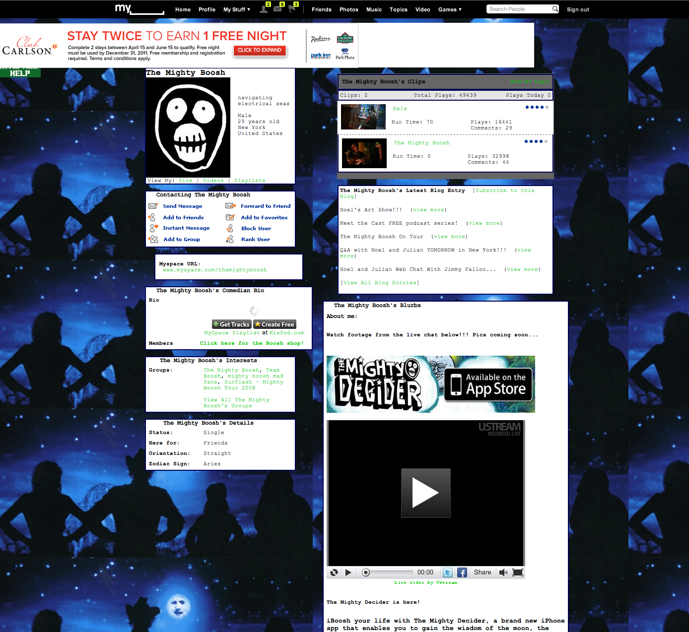 John Yates silent Sheffield: some existing myspace banners and adverts