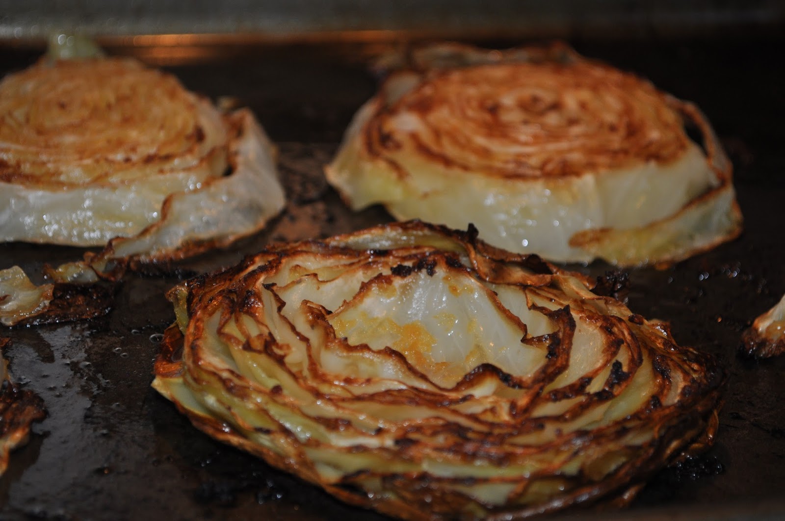 Life in my Kitchen...and beyond: #1,038: Garlic Rubbed Roasted Cabbage ...