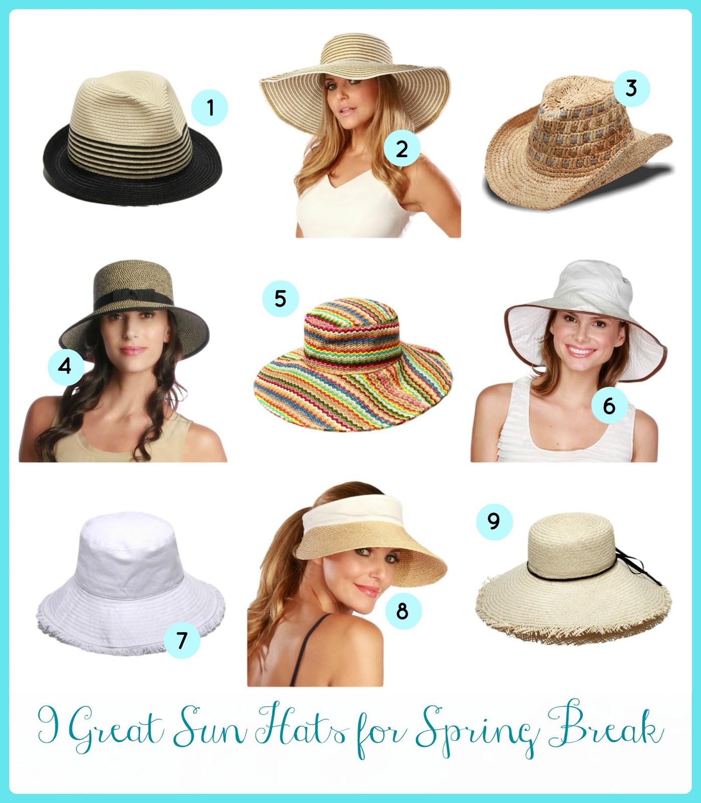 Style: Nine Great Sun Hats for Spring Break | SolEscapes Blog: Style ...