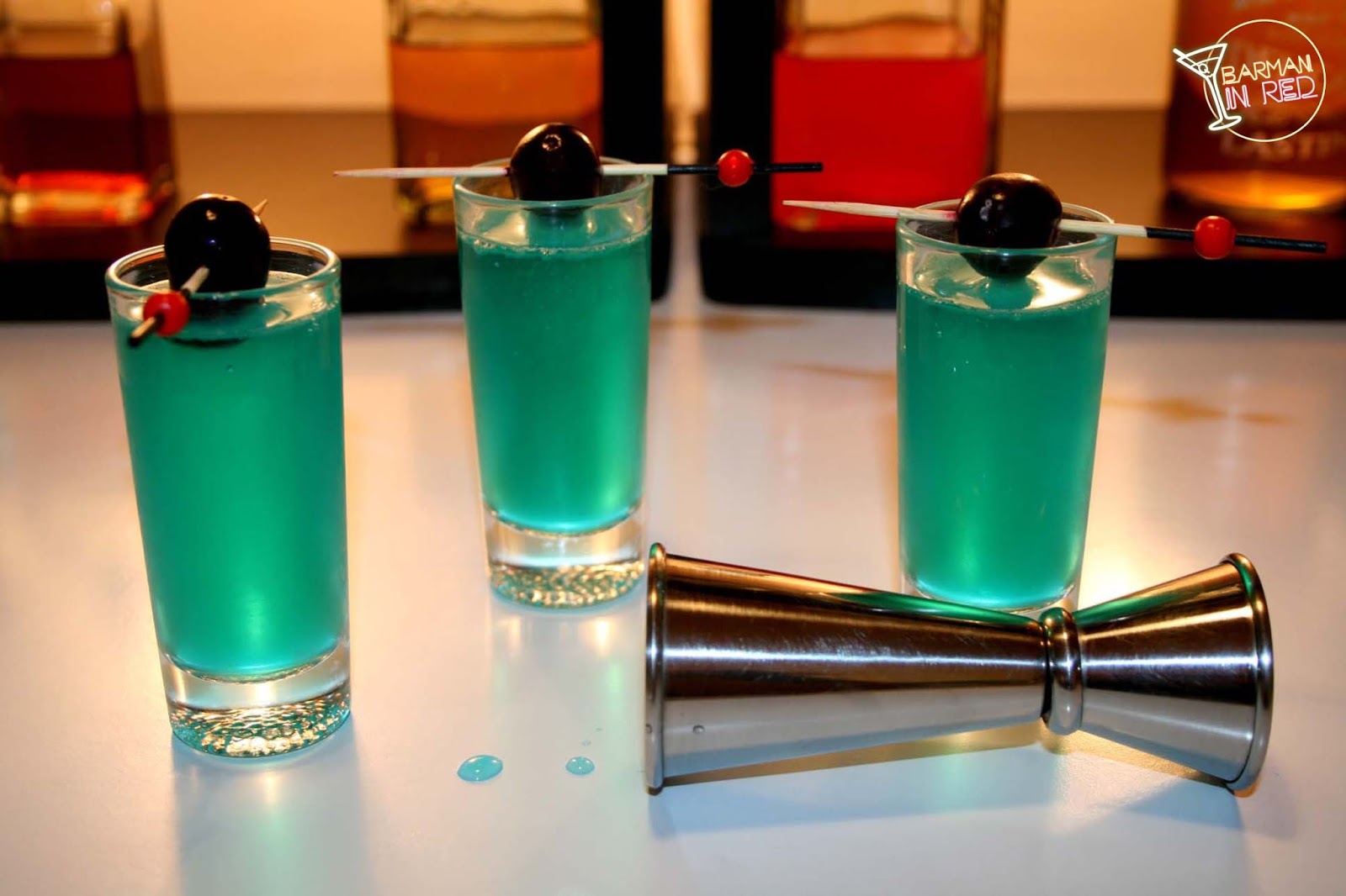 Cómo hacer los shots Sueños Azules