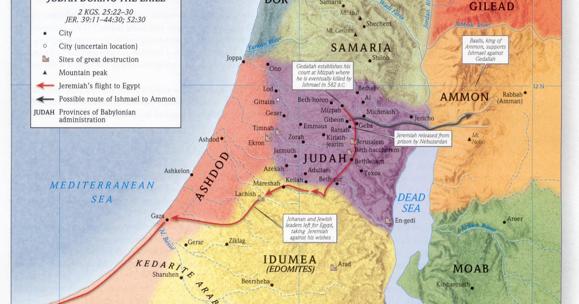 Tifsa Brasil: Mapas do mundo bíblico - O Exílio Babilônico