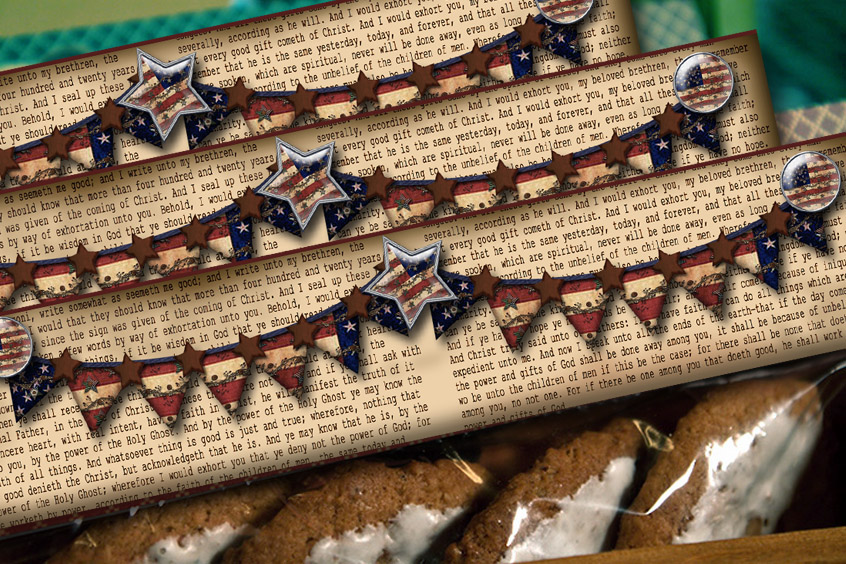GrannyEnchanted.Com-Main: AMERICANA NEWSPRINT BUNTING