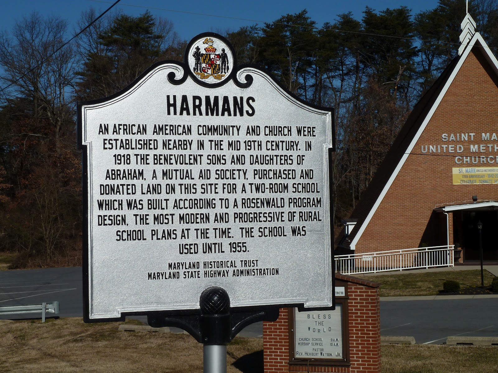 Maryland Historical Trust: New Roadside Historical Markers Installed