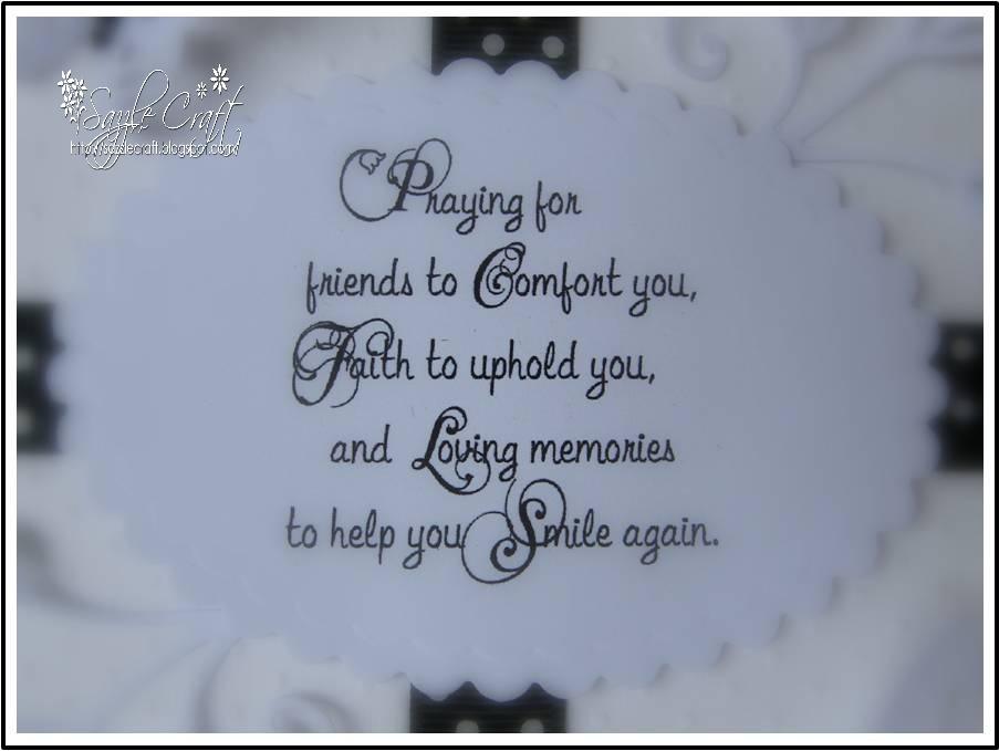 Sazzle Craft: White On White Sympathy Card