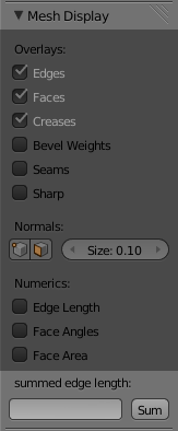 Blender Python: combined edge lengths