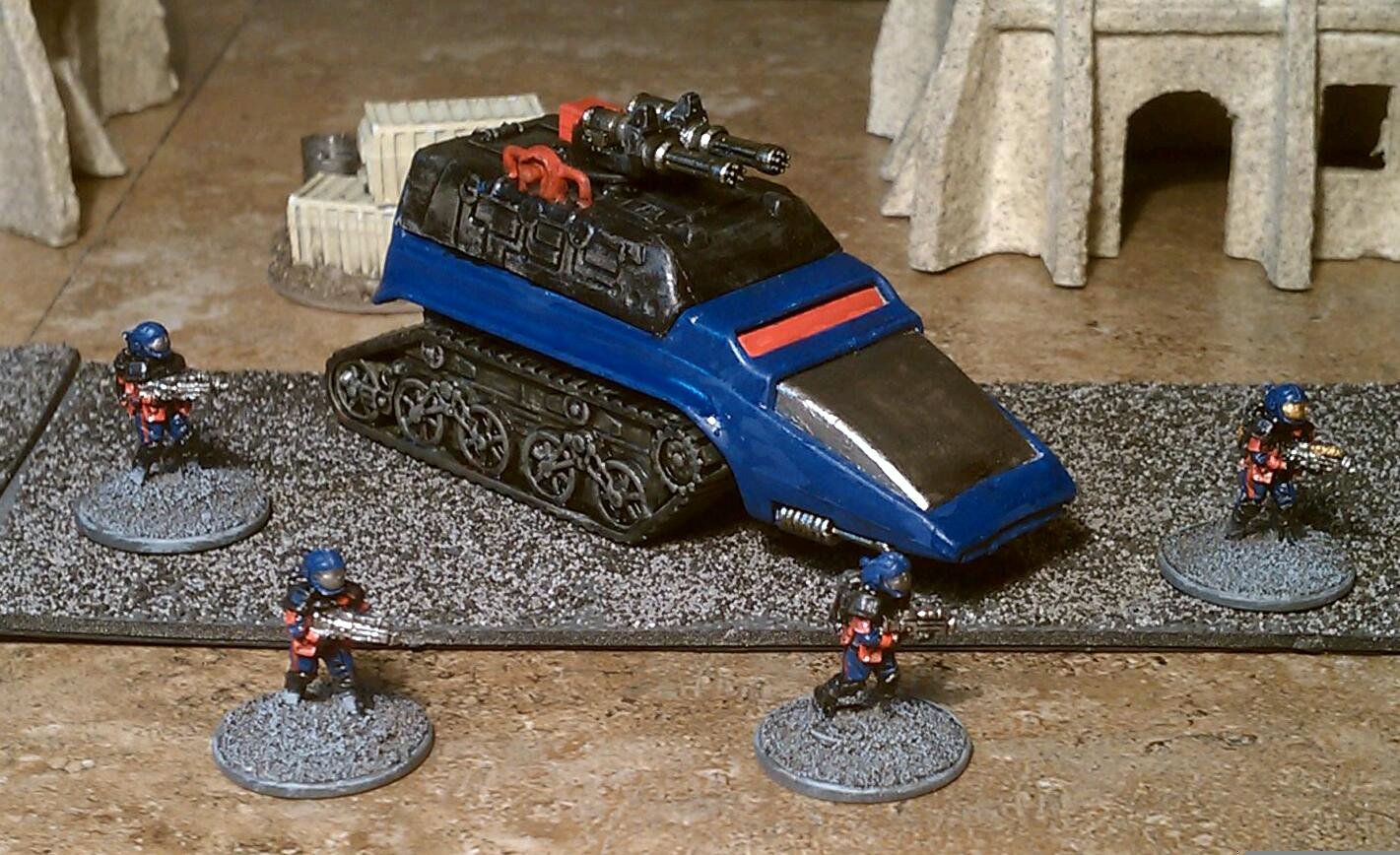 Basement Gaming Bunker: 15mm Sentry Tank - a Hot Wheels kitbash