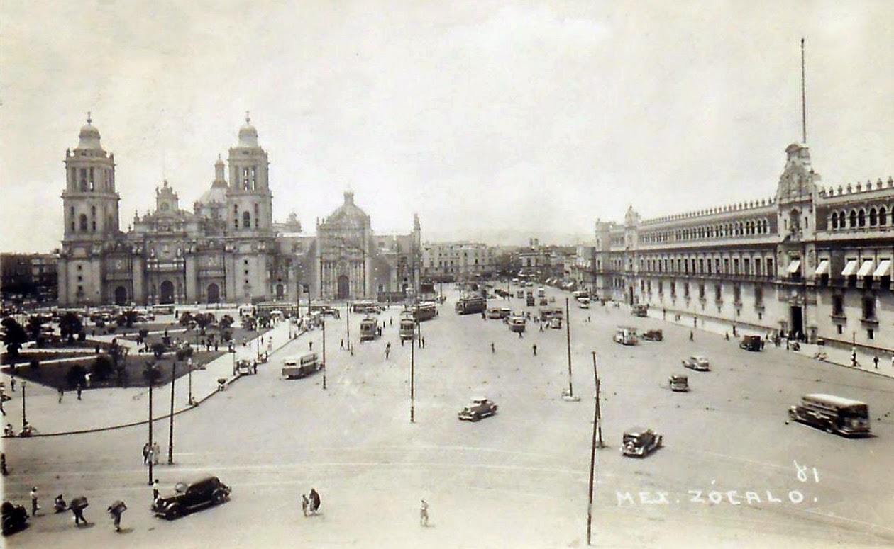 transpress nz: traffic in Mexico City, 1937