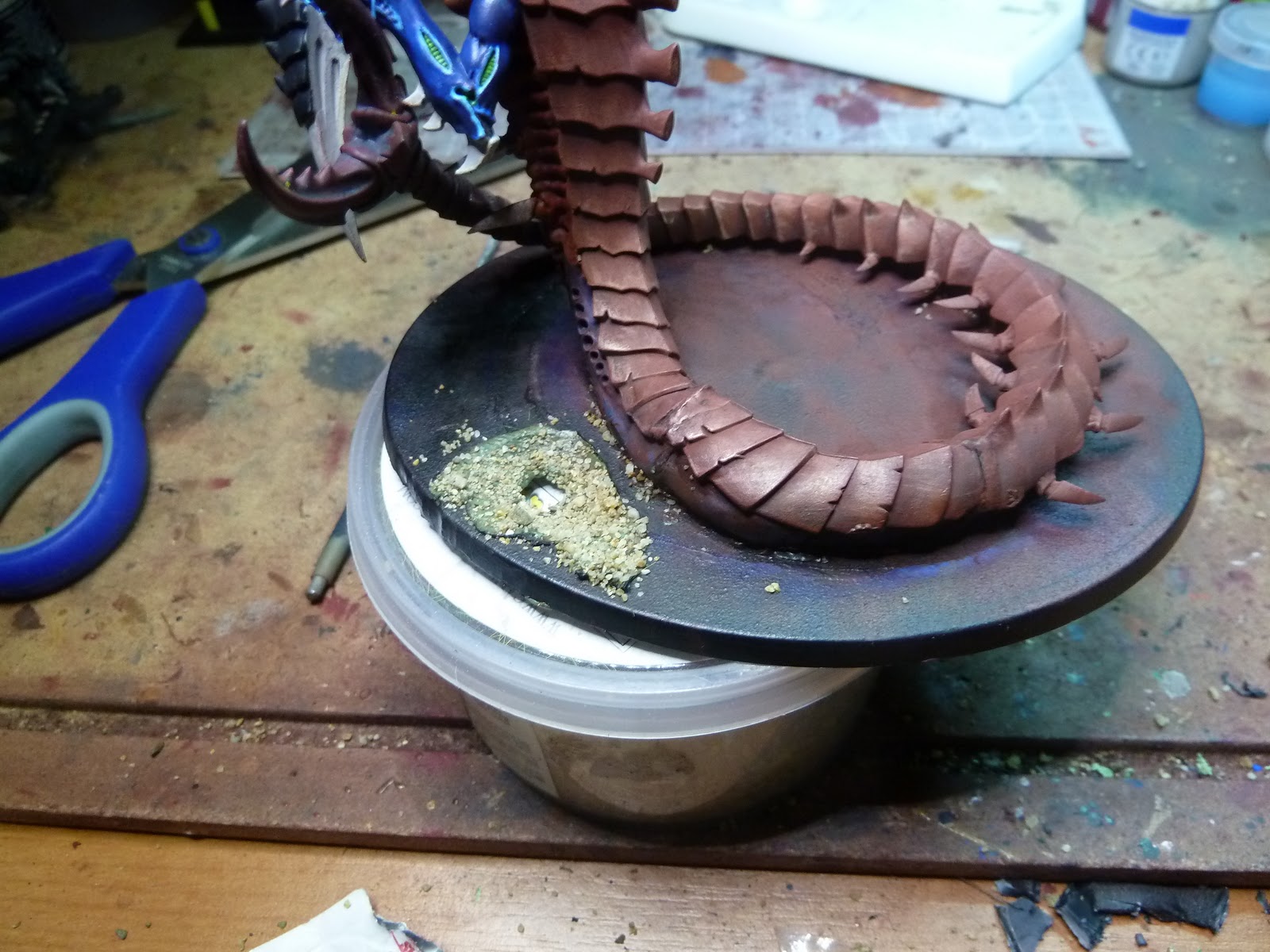 The Painted Dice: Trygon - modifications and all. 45% complete.