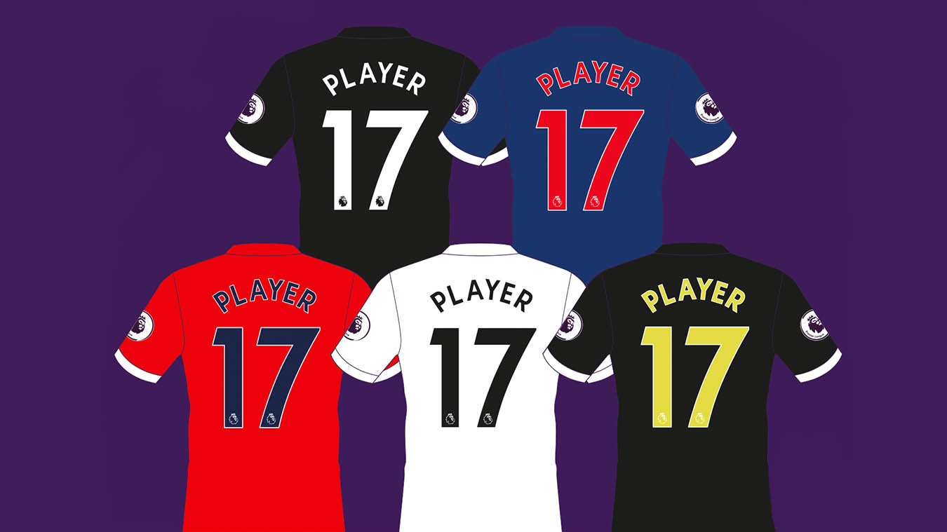 All-New 2017-18 Premier League Kit Numbers Font Revealed - Footy Headlines