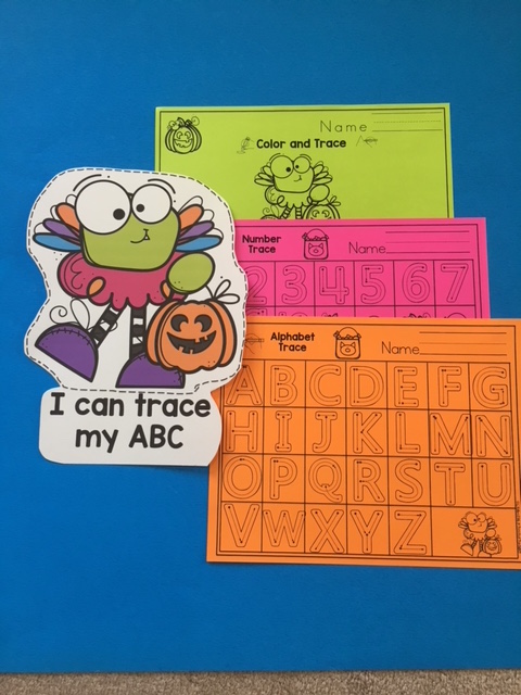 Toddler Halloween Alphabet and Number Practice ~ Preschool Printables