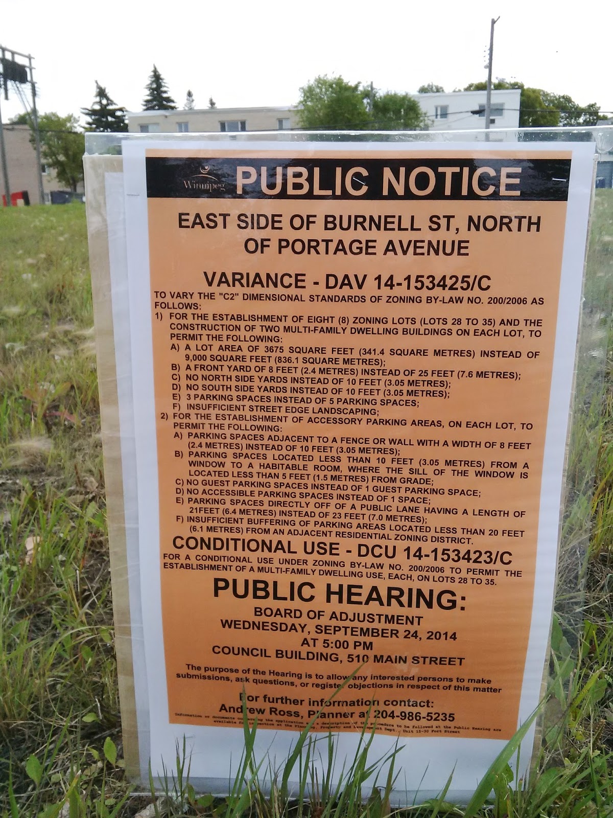 West End Dumplings: The city needs to change those awful zoning notice ...