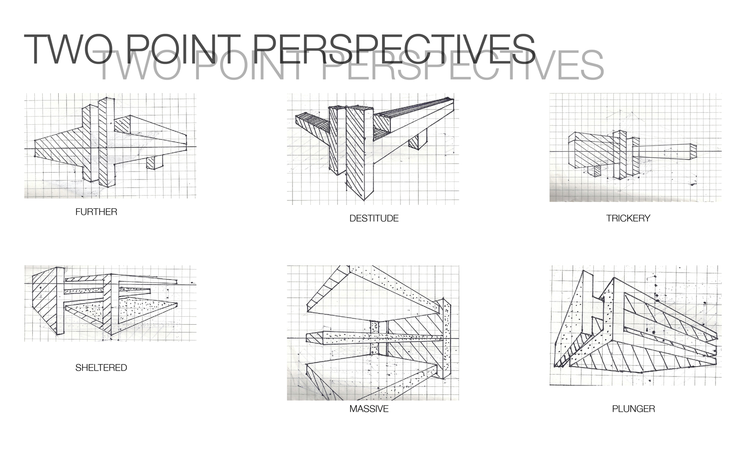 Architectural Simplicity: Two Point Perspectives and Feedback Sheet