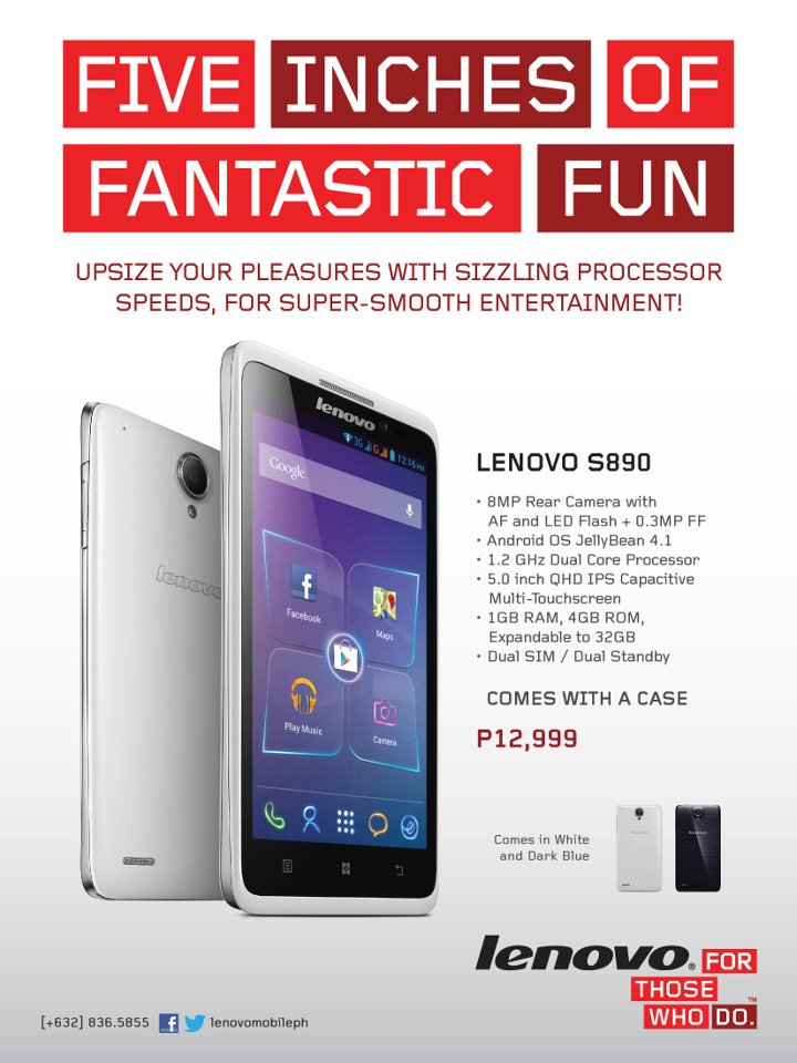 Lenovo S890: Price, Specs and Availability in the Philippines