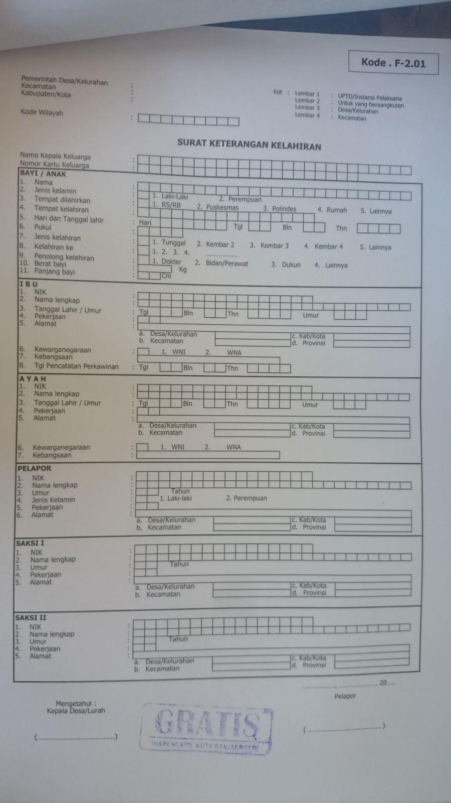 Cara membuat akta kelahiran - Manyasah Ilmu