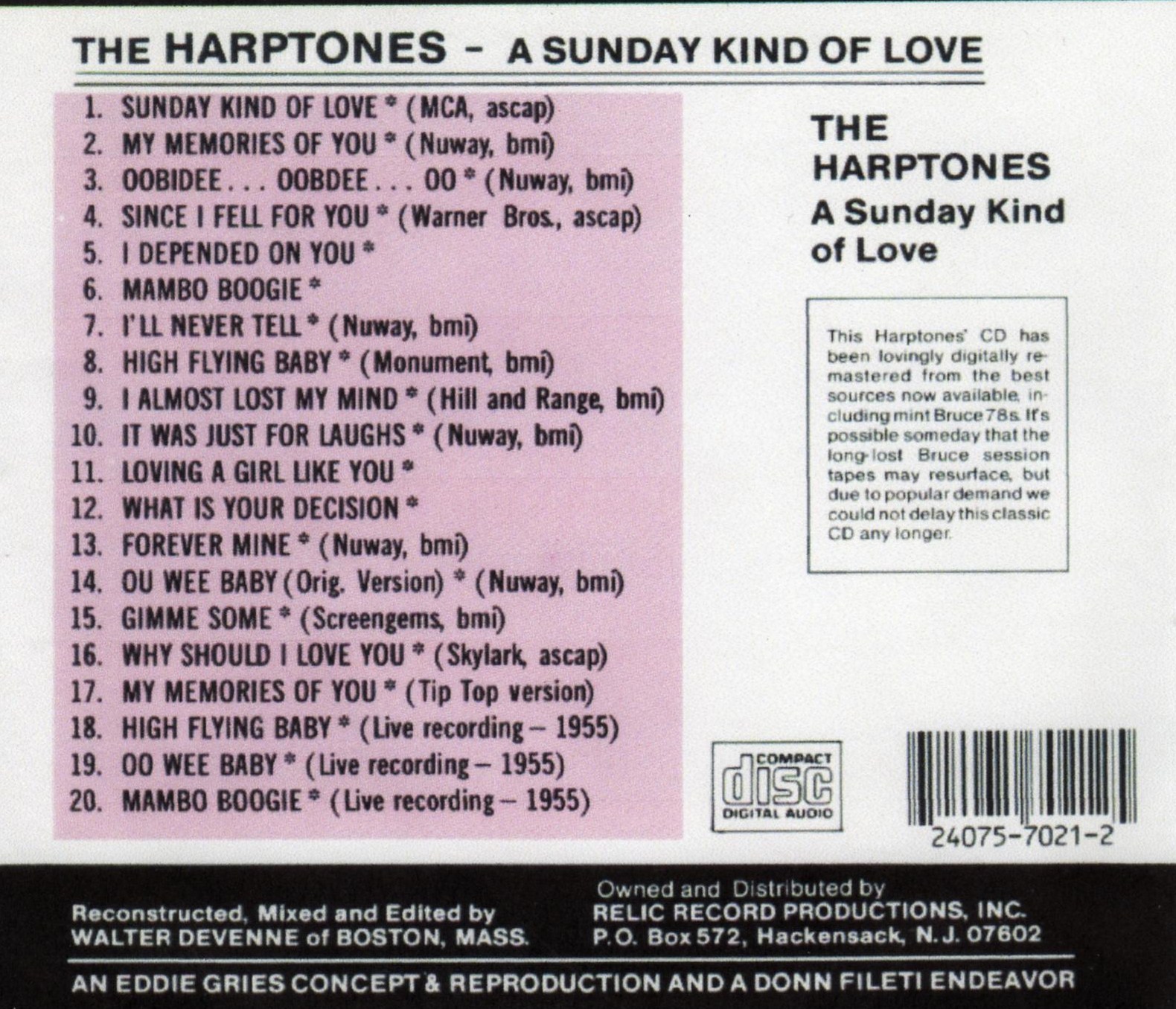 Doo Wop n Soul Oldies: The Harptones