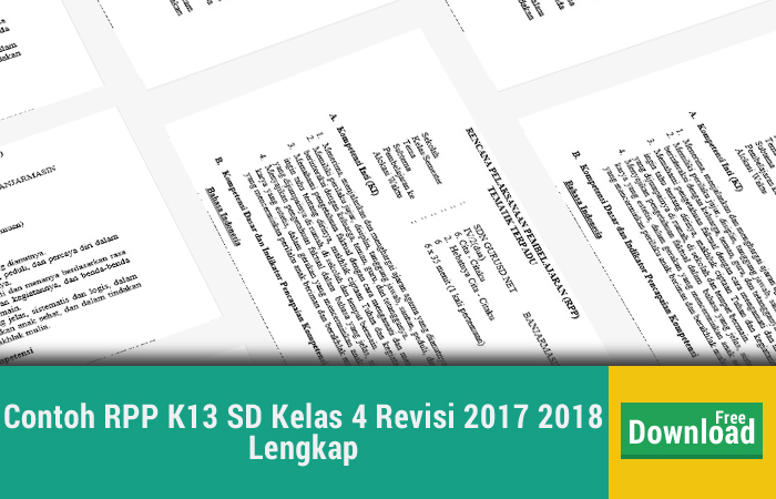 Contoh SD Kelas 4 Revisi 2017 2018 Lengkap - Biologizone