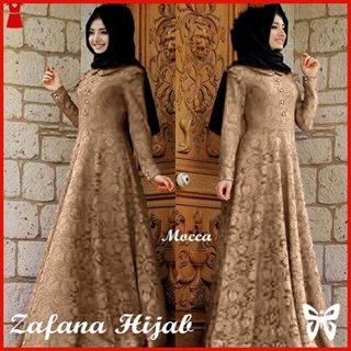 BBG1312 Model Maxi Gamis Vita Modis Color Mocca Bj2268
