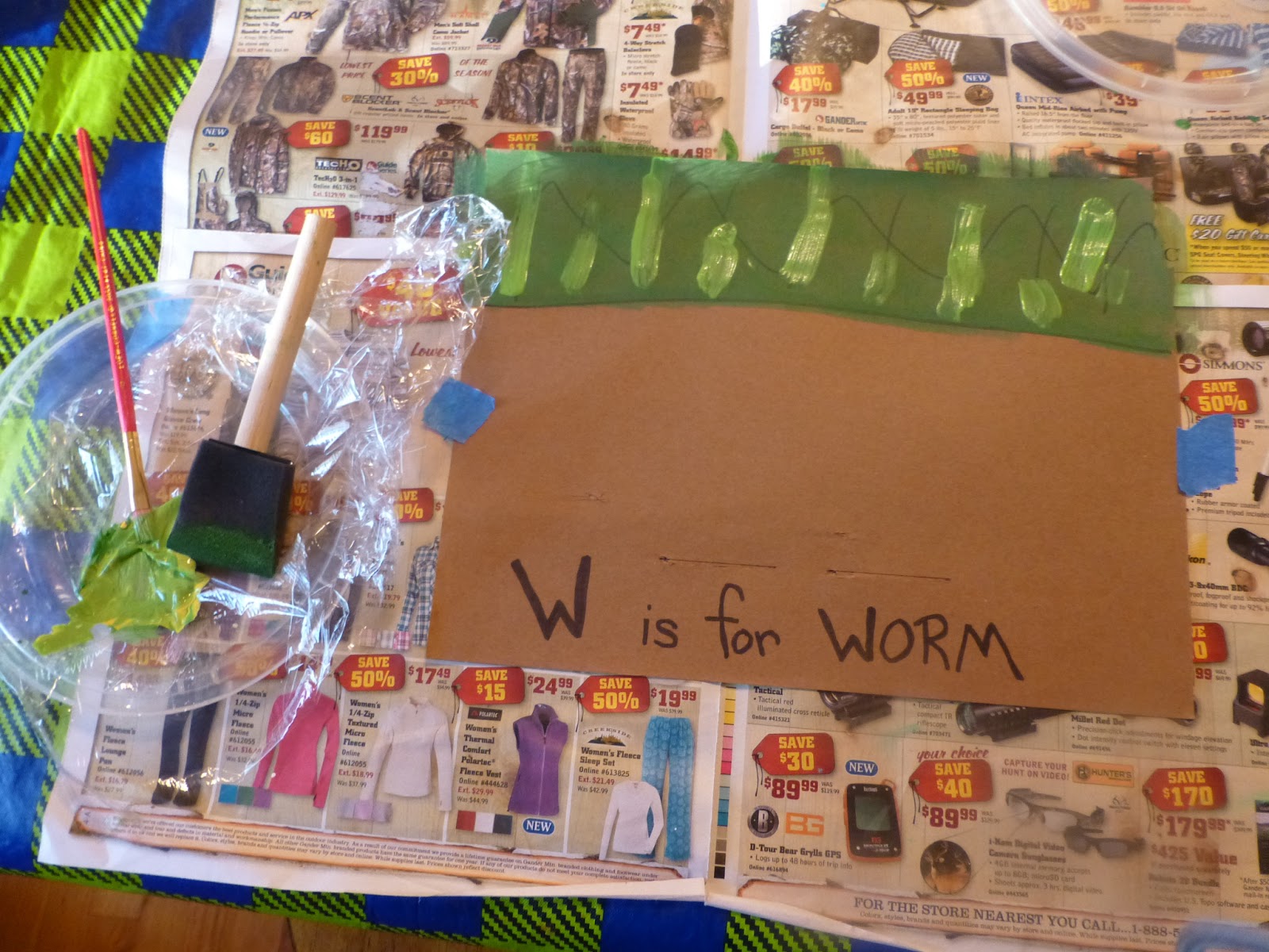 Halfway Homeschooling: W - Learning the Alphabet - Hiding Worm Craft ...