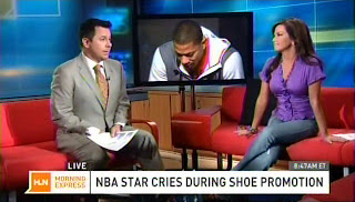 Ladies in Satin Blouses: Robin Meade - purple silk blouse