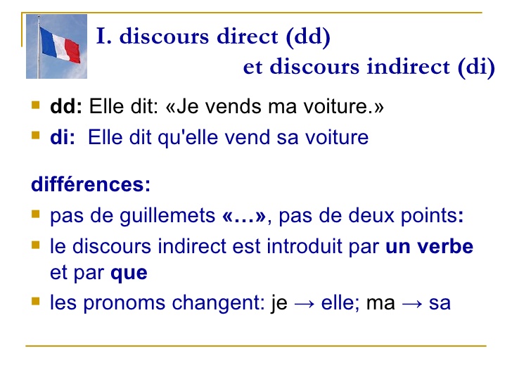 Les 6° et les 5° de Grévy: Discours direct et indirect