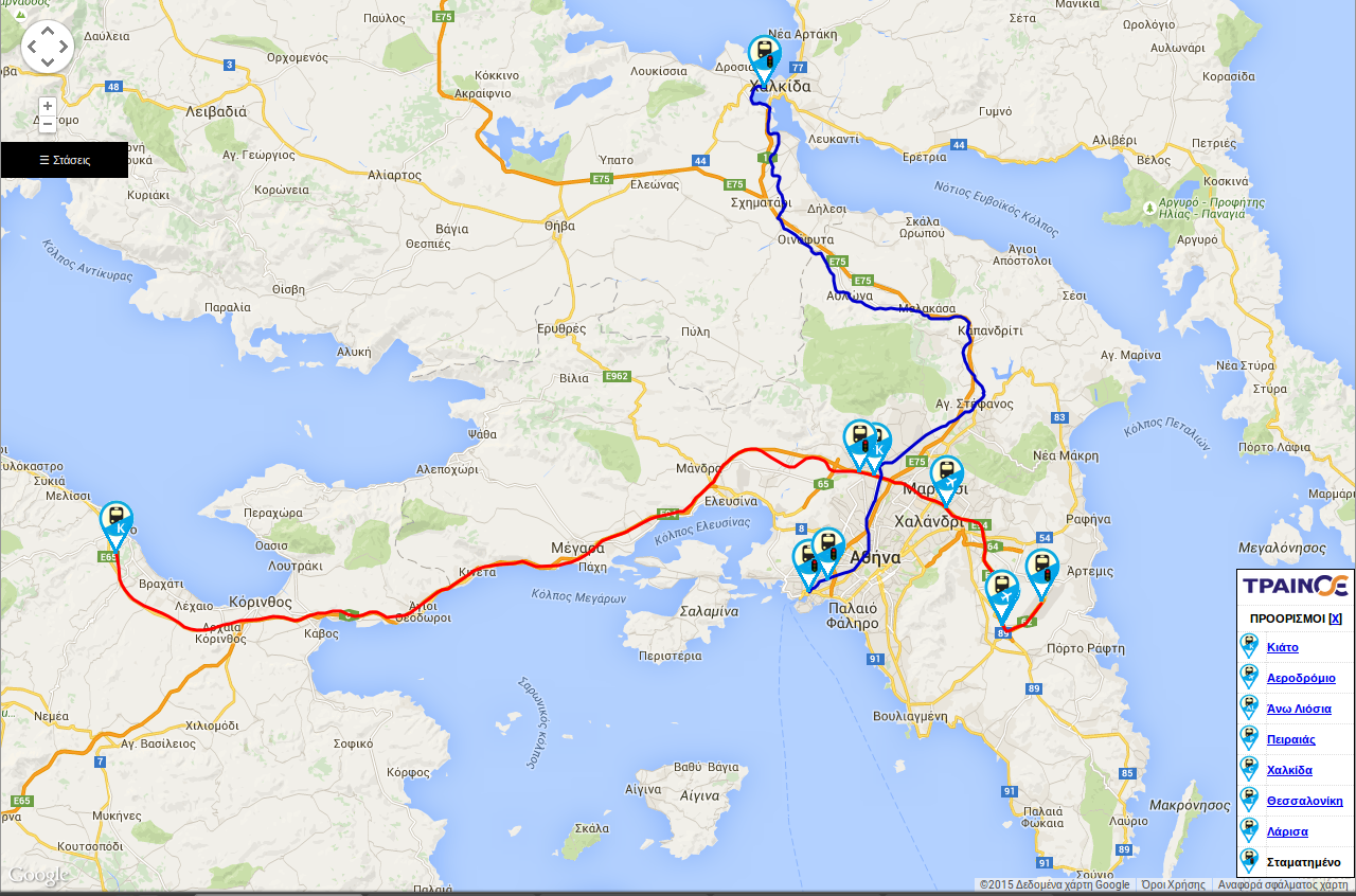 SV1XV: Εφαρμογή τύπου APRS από την ΤΡΑΙΝΟΣΕ