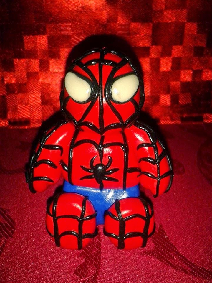 ღƸ̵̡ӝ̵̨̄ʒღ CréZalexx: Veilleuse Spider man en pâte fimo